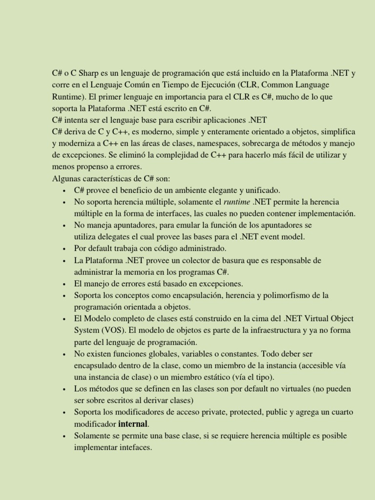 C# El Hacker | PDF | .NET Framework | Tiempo de ejecución (fase del ...