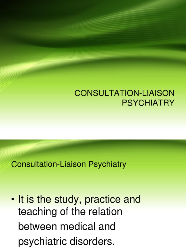 C-L Psychiatry or Clinical Liaison Psychiatry | Download Free PDF ...