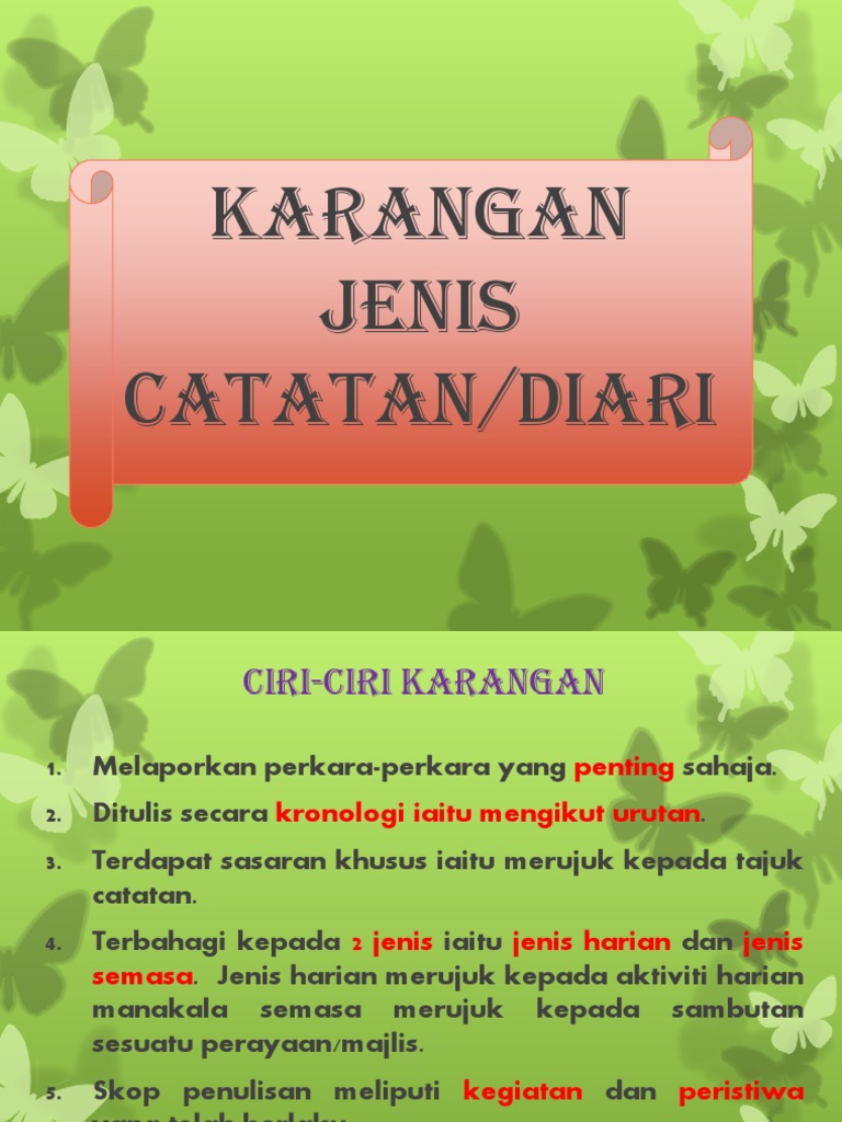 Karangan Jenis Catatan | PDF
