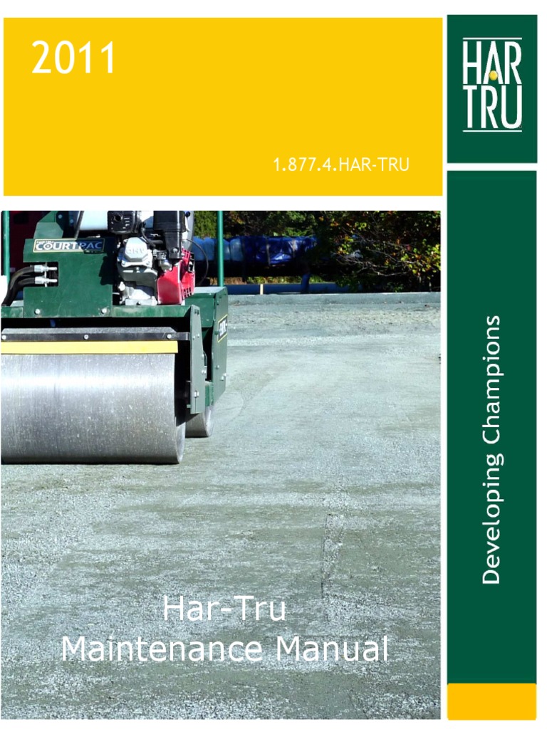 2011 Har-Tru Maintenance Manual ENG REV.05.13.11 | PDF | Herbicide ...