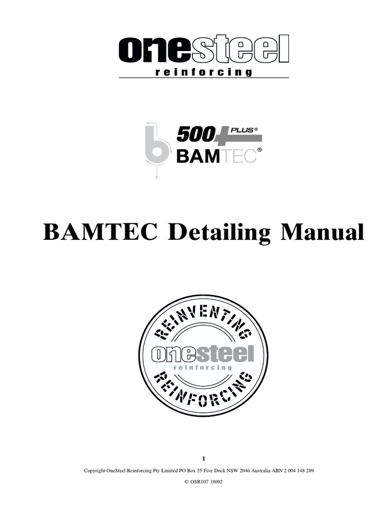 BAMTEC Detailing Manual | PDF | Structural Steel | Column