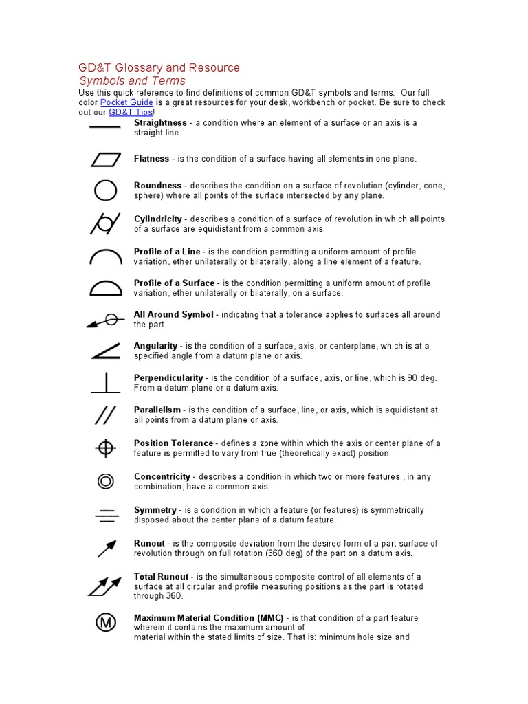 GD and T | PDF | Engineering Tolerance | Physics