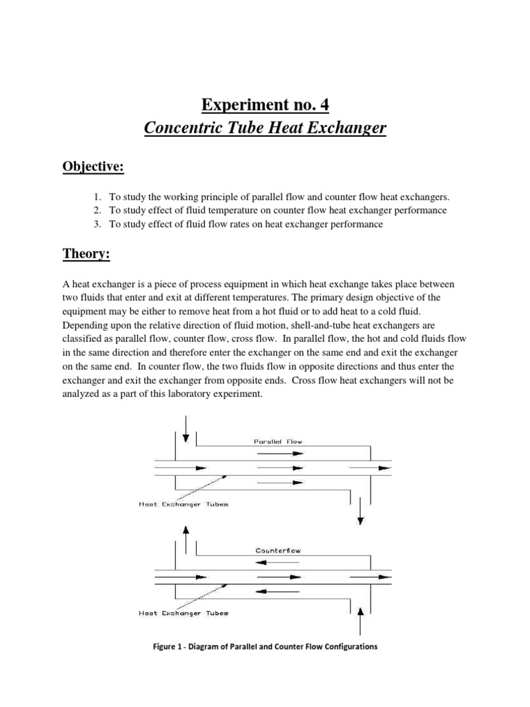 Heat Exchanger Lab Report | PDF | Laws Of Thermodynamics | Heat