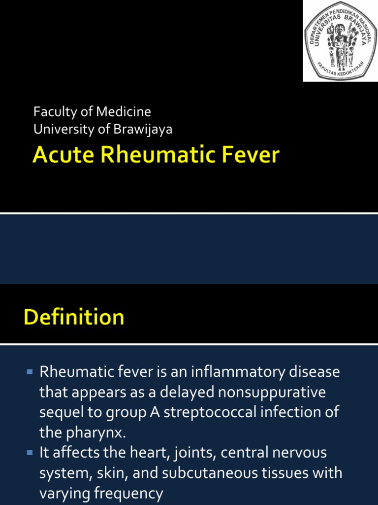 Acute Rheumatic Fever | PDF | Rtt | Clinical Medicine