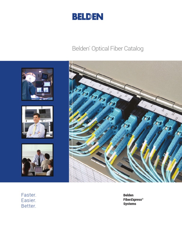 Belden Optical Fiber Catalog 12.13 | PDF | Optical Fiber | Cable