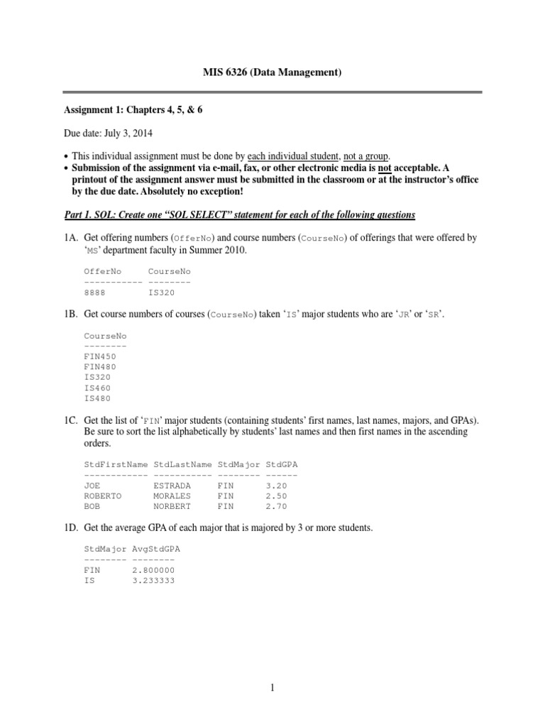 Database Assignment 1 | PDF | Relational Database | Relational Model