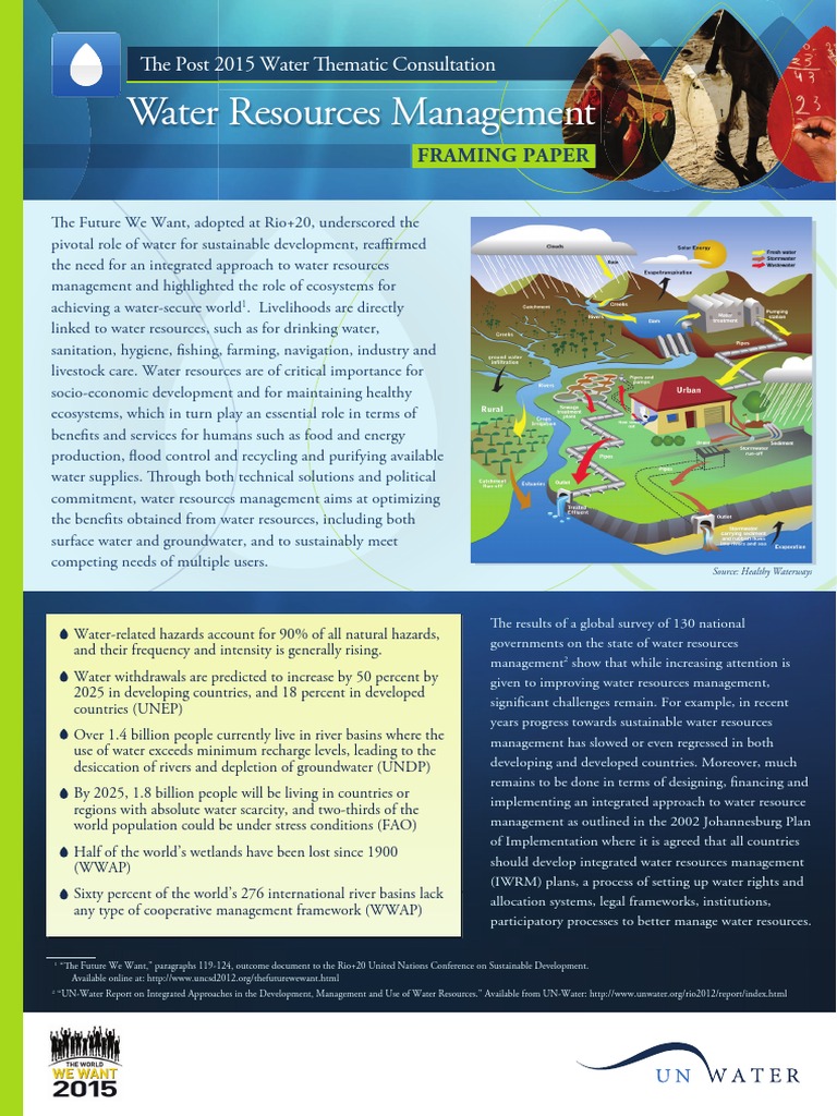 Water Resources Framing Paper | PDF | Water Resources | Water Resource ...