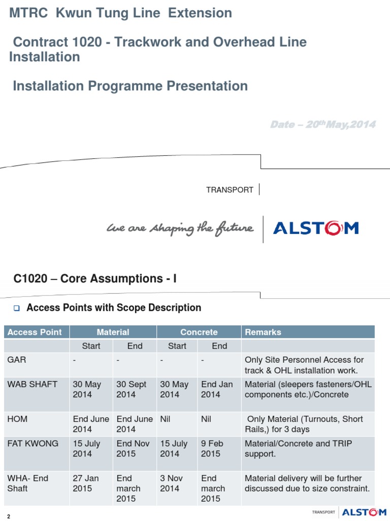 MTRC Kwun Tong Line Extension Trackwork and OHL Installation Programme ...