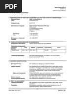 Compressor Oil MSDS | PDF | Personal Protective Equipment | Toxicity