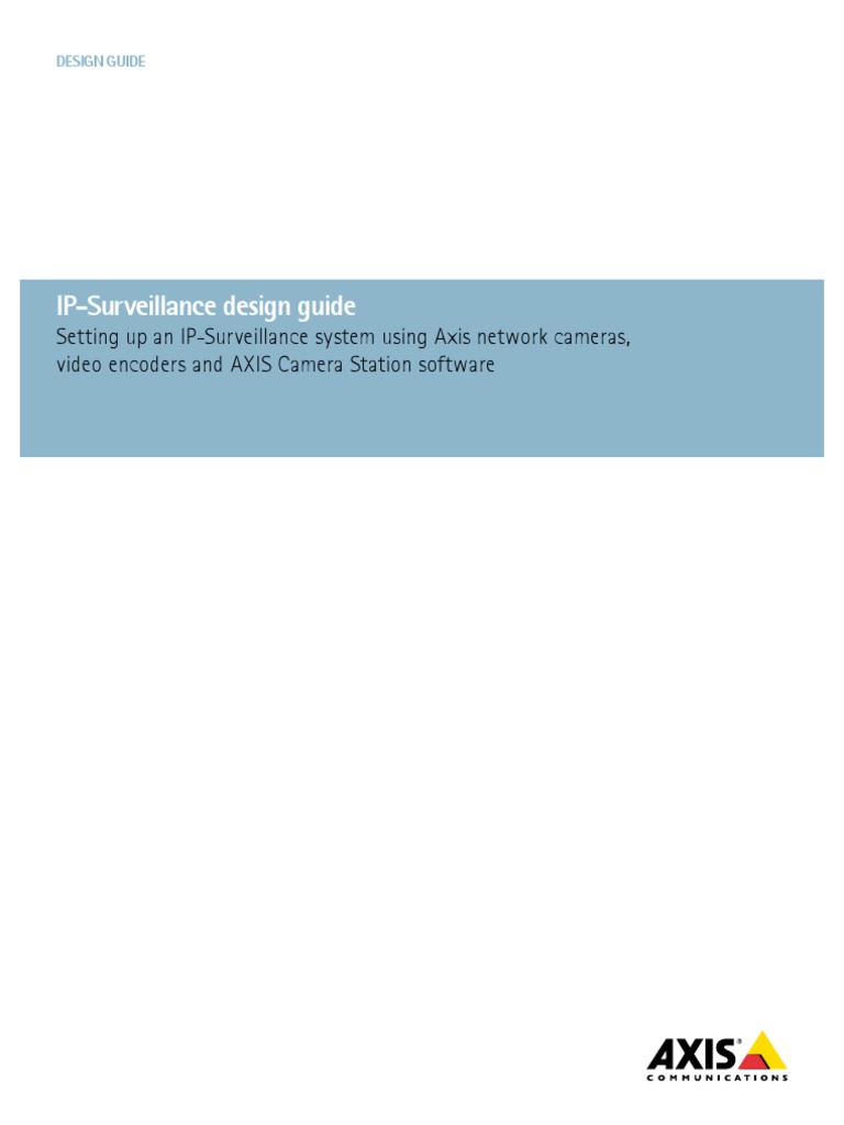 IP CCTV System Design Guide | PDF | Video | Computer Network