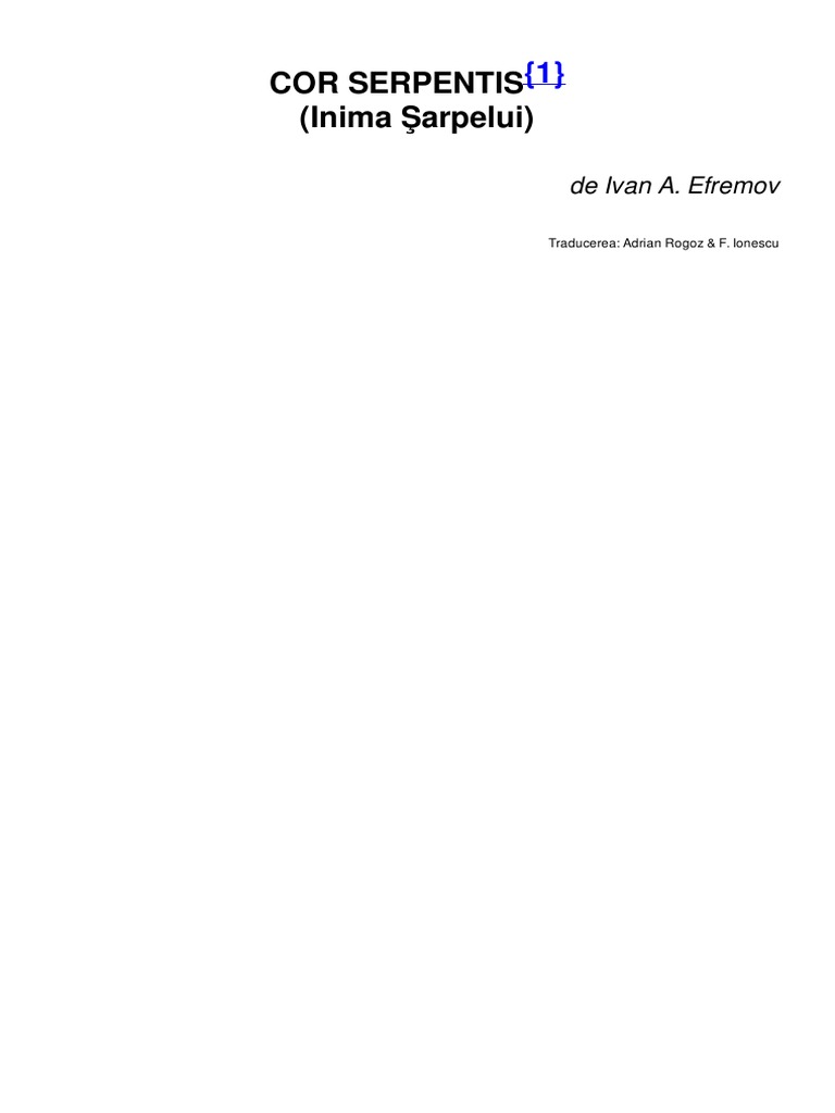 Cor Serpentis - Ivan A. Efremov PDF | PDF