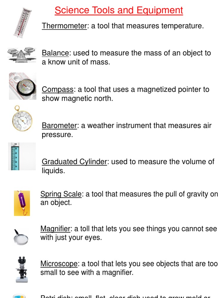 Essential Science Tools Guide | PDF | Science & Mathematics