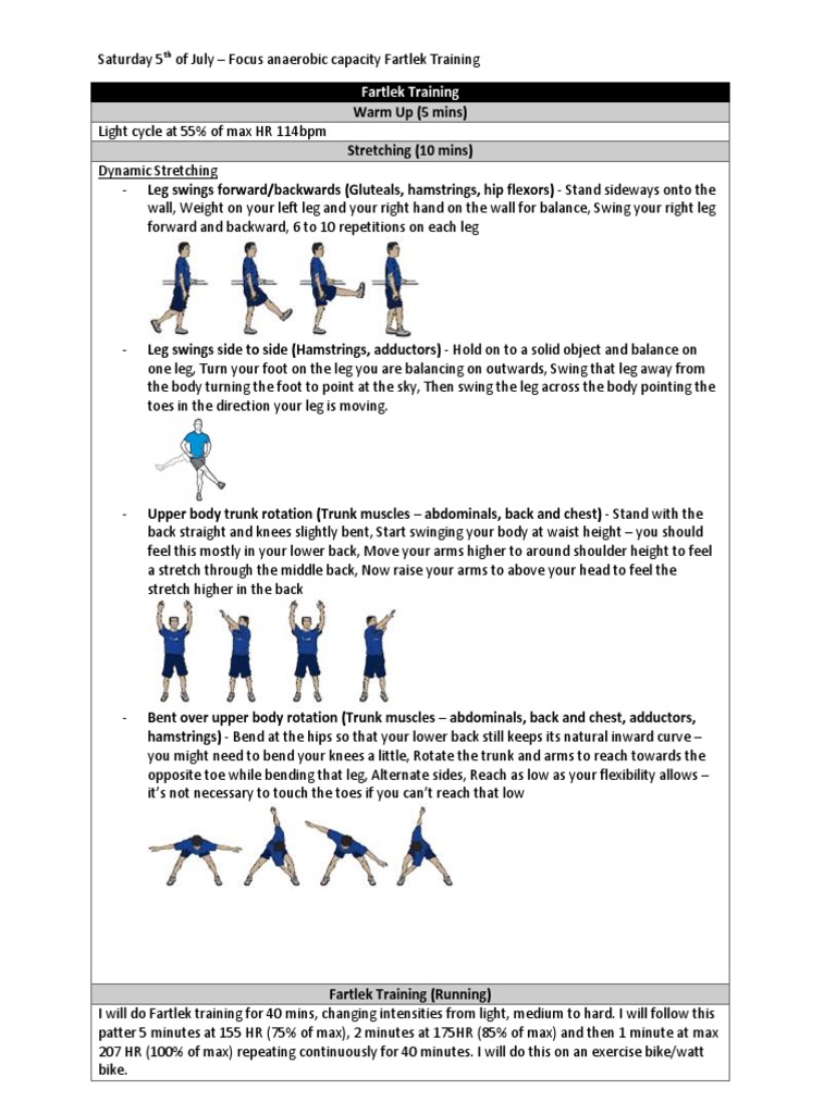 Fartlek Training for Anaerobic Capacity | PDF | Anatomical Terms Of ...