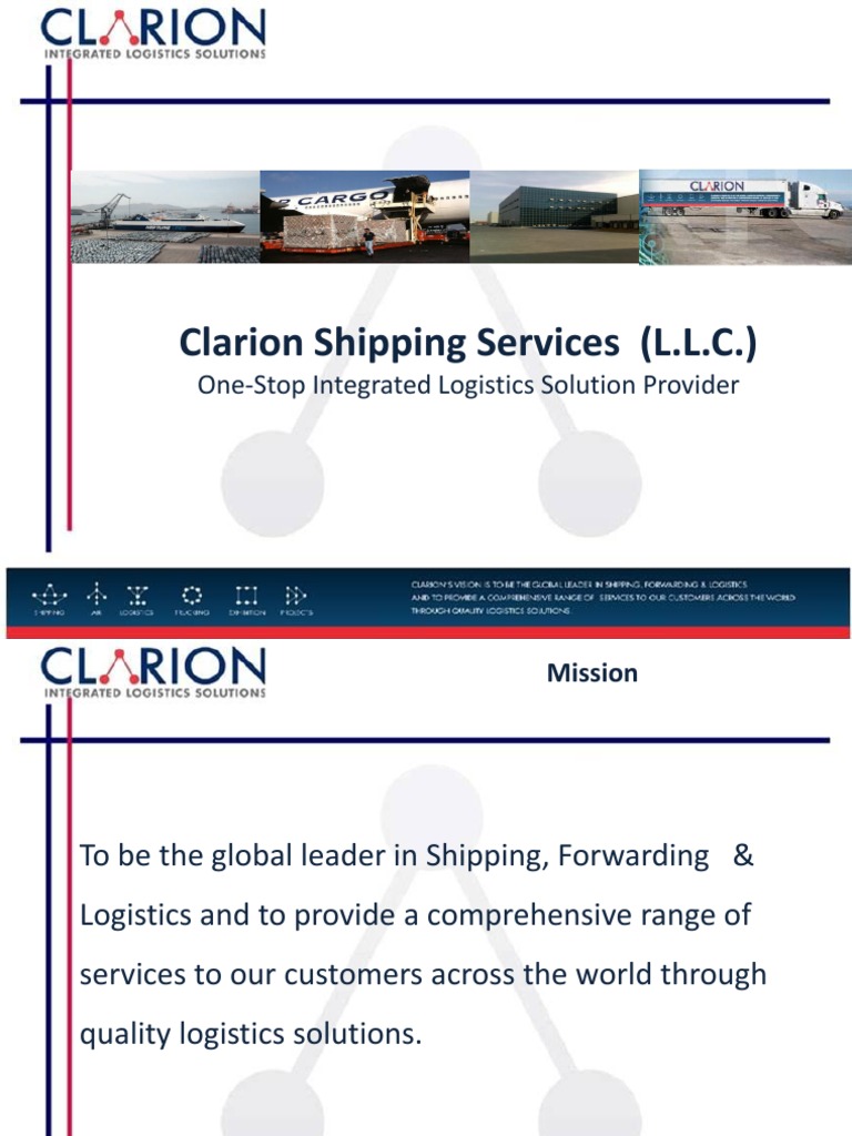 Clarion Shipping Services LLC | PDF | Logistics | Warehouse