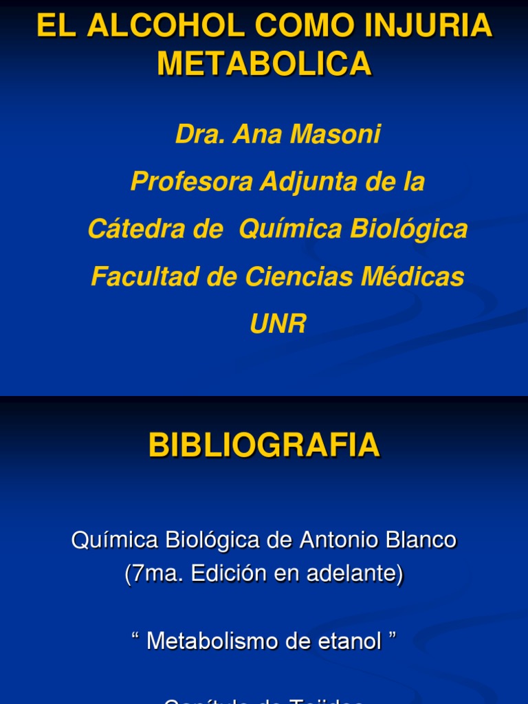 2014 Semnario Alcohol | PDF | Ciclo del ácido cítrico | Dieta y nutrición