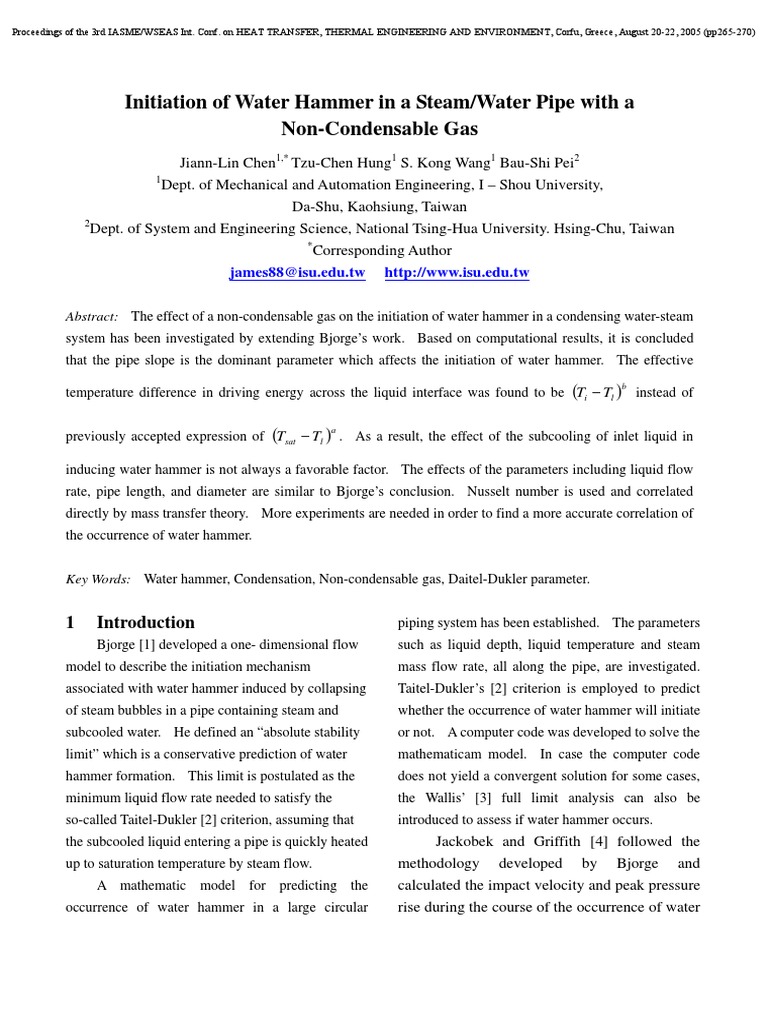 Steam Hammer - Theory | PDF | Heat Transfer | Boundary Layer