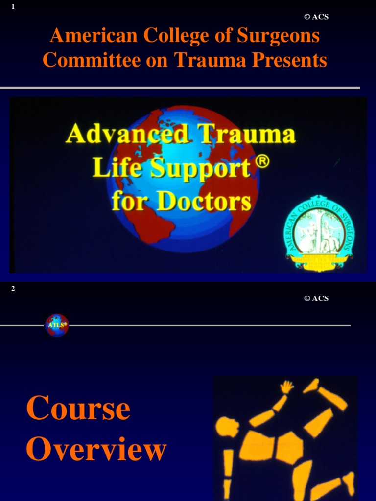 American College of Surgeons Committee On Trauma Presents | PDF | Wellness