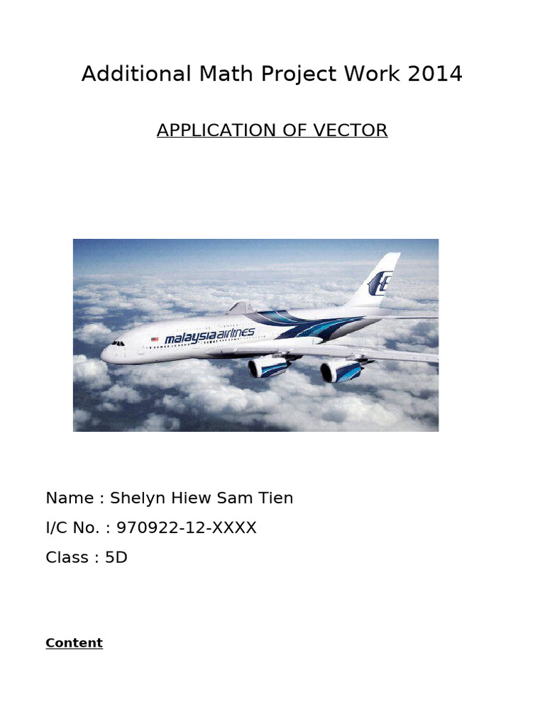 Additional Mathematics Project Work 2014 (Sabah) | PDF | Euclidean ...