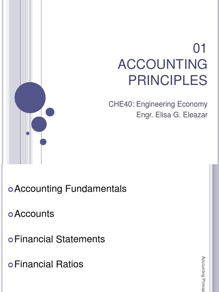01 Accounting Principles | PDF | Business | Finance & Money Management