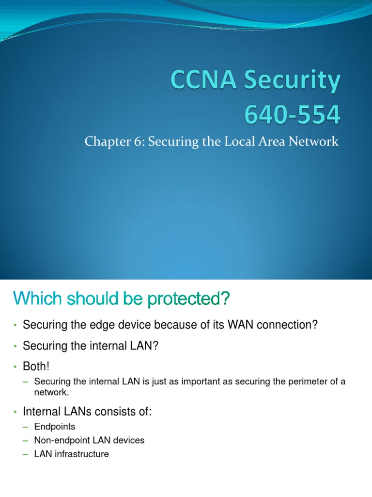 CCNAS ch06 | PDF | Network Switch | Computer Network