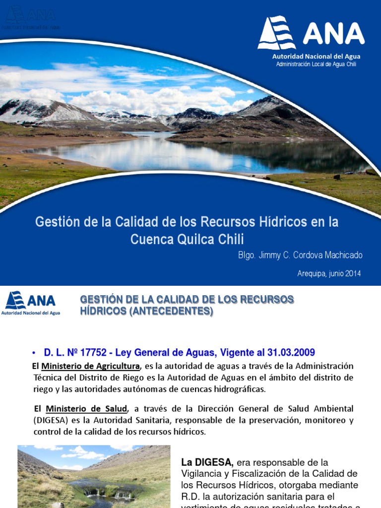Gestion de La Calidad de RH en Cuenca Quilca Chili | PDF ...