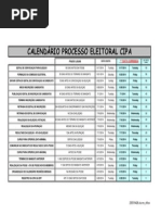 Calendário Da CIPA - Processo Eleitoral 2024 | PDF | Eleições | Governo