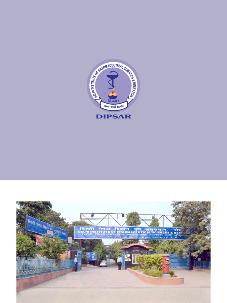 Prospectus Dipsar | PDF | University And College Admission | Pharmacology
