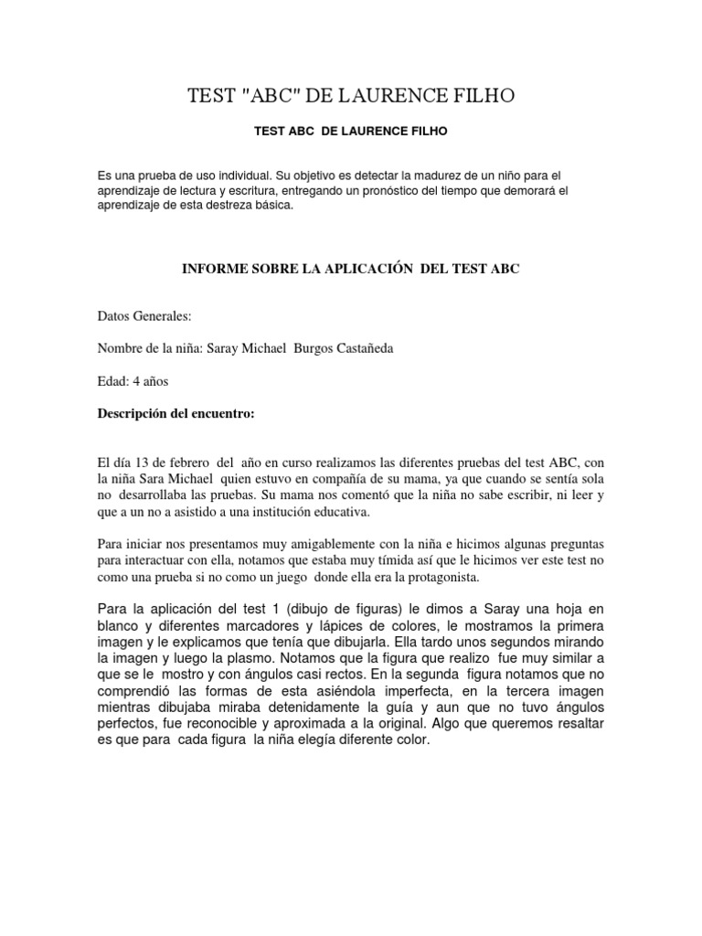 Aplicacion de TEST de ABC | PDF