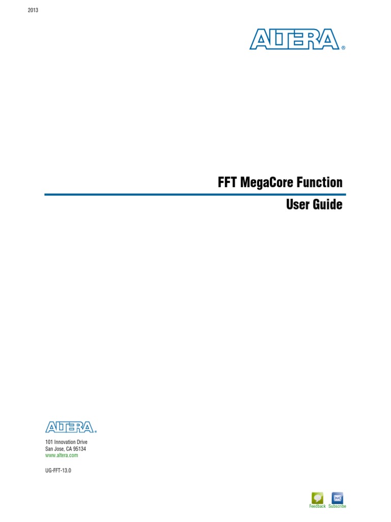 FFT MegaCore Function | PDF | Input/Output | Fast Fourier Transform