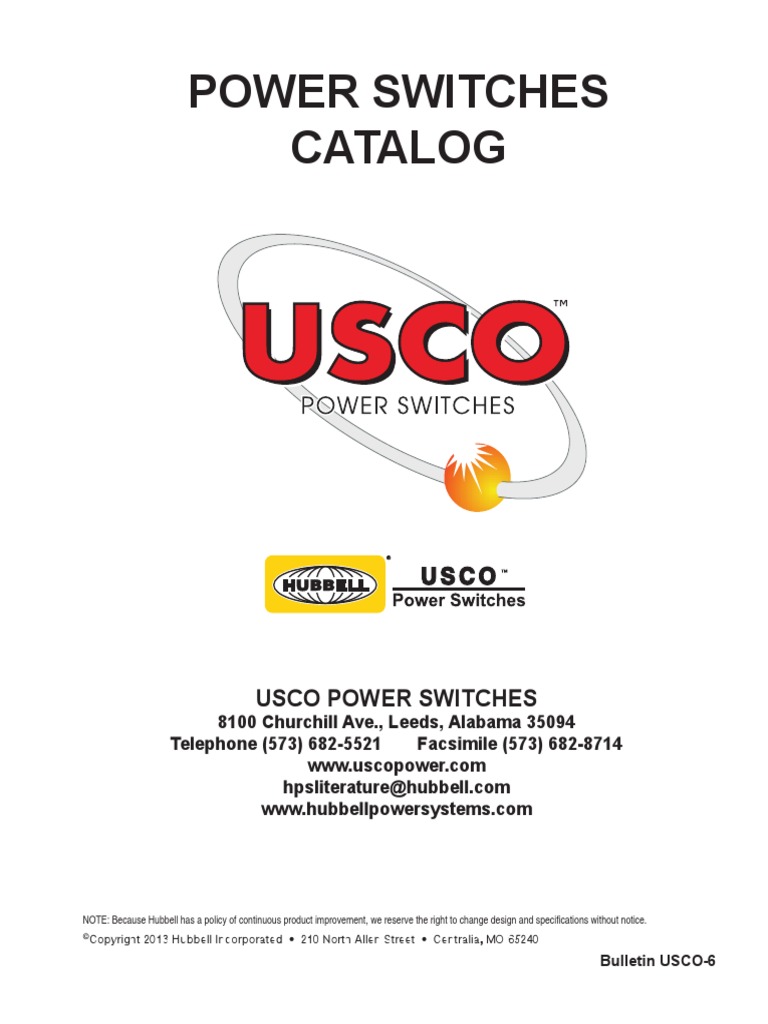USCO Catalog | PDF | Switch | Bearing (Mechanical)