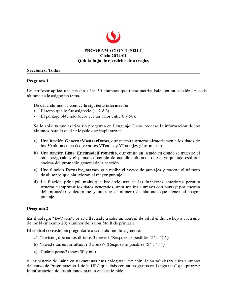 Hoja 05 de Ejercicios de Arreglos | PDF | Telefonía móvil | Servicio de mensajes cortos