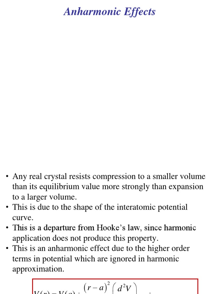 Lecture05e Anharmonic Effects 2 | PDF | Thermal Conductivity | Phonon