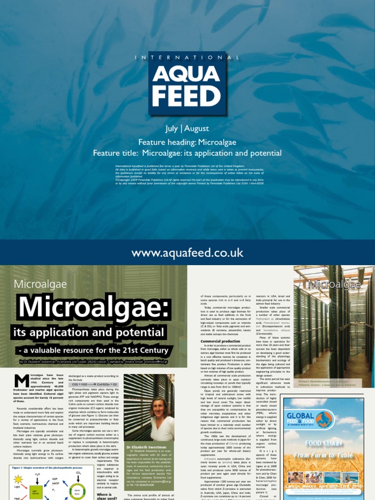 Microalgae: Its Application and Potential | PDF | Algae | Biofuel