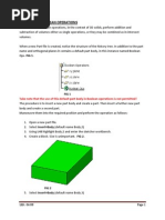 SolidWorks Boolean Operations Guide | PDF