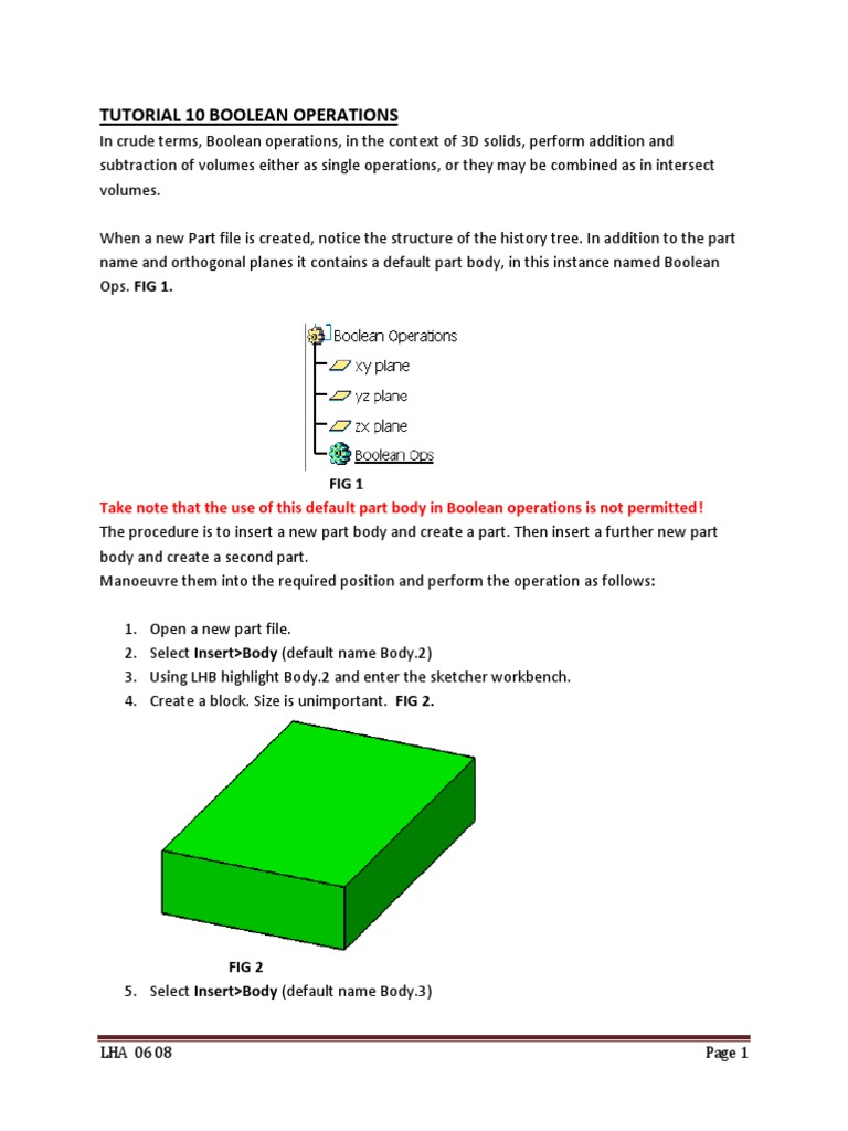Tutorial 10 Boolean Operations | PDF | Boolean Algebra | Teaching ...