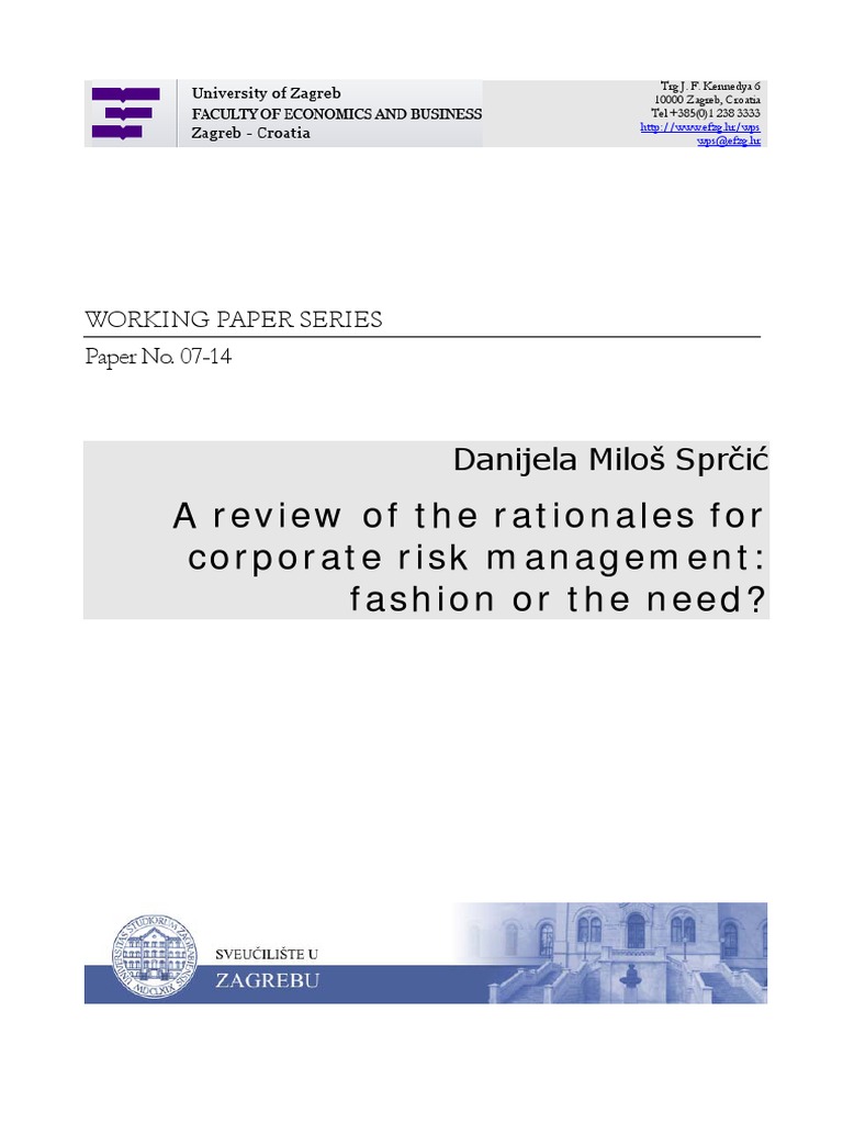 Corporate Risk Management | PDF | Hedge (Finance) | Bonds (Finance)