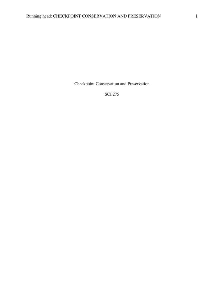 Conservation vs. Preservation Explained | PDF