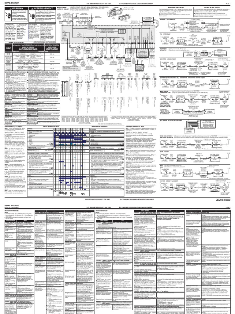 Kenmore Dishwasher 66517829000 Tech Sheet | PDF | Lave-vaisselles | Soupape