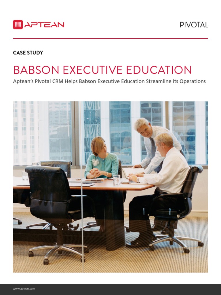 Babson Executive Education: Case Study | PDF | Customer Relationship ...