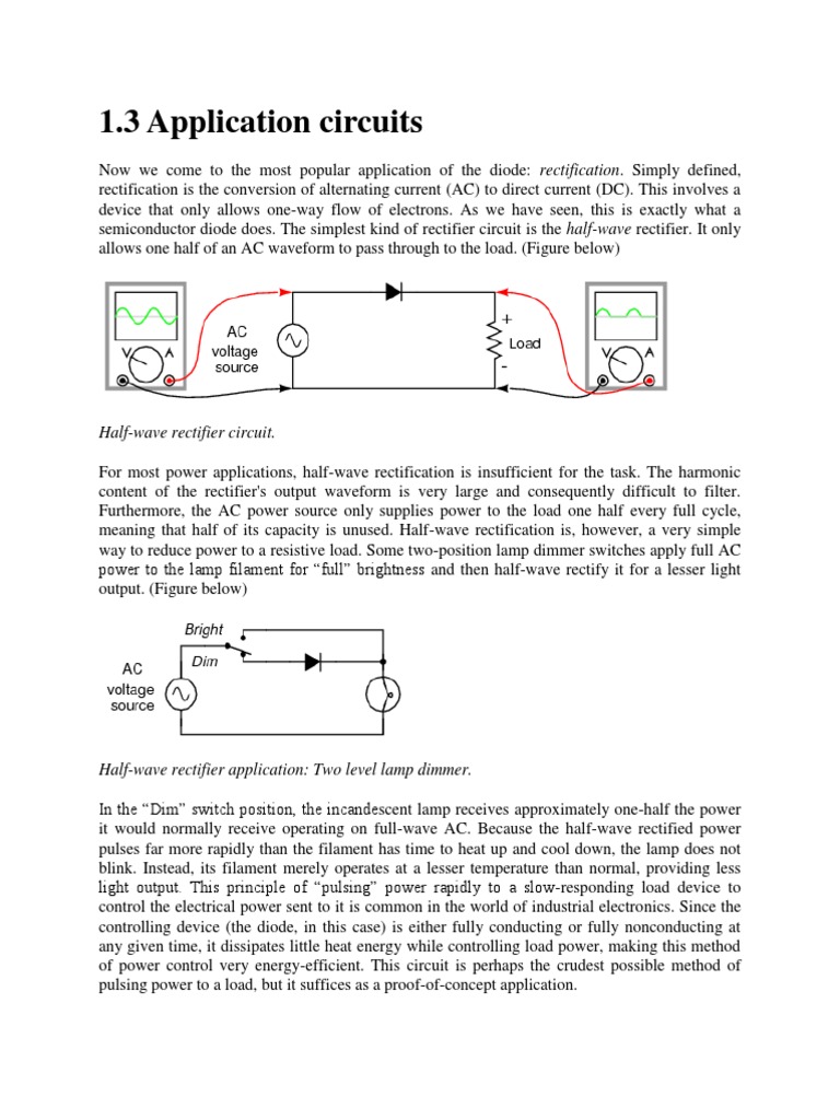 1.3 Application Circuits | PDF | Rectifier | Alternating Current