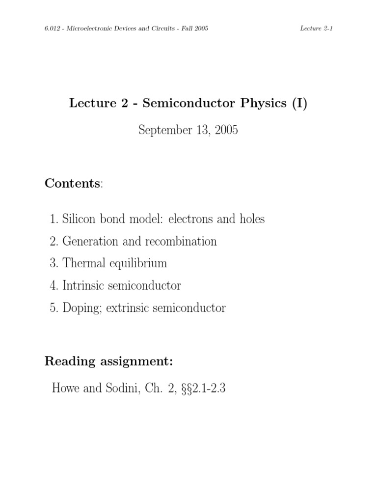 Perfect Semiconductor Physics | PDF | Semiconductors | Doping ...