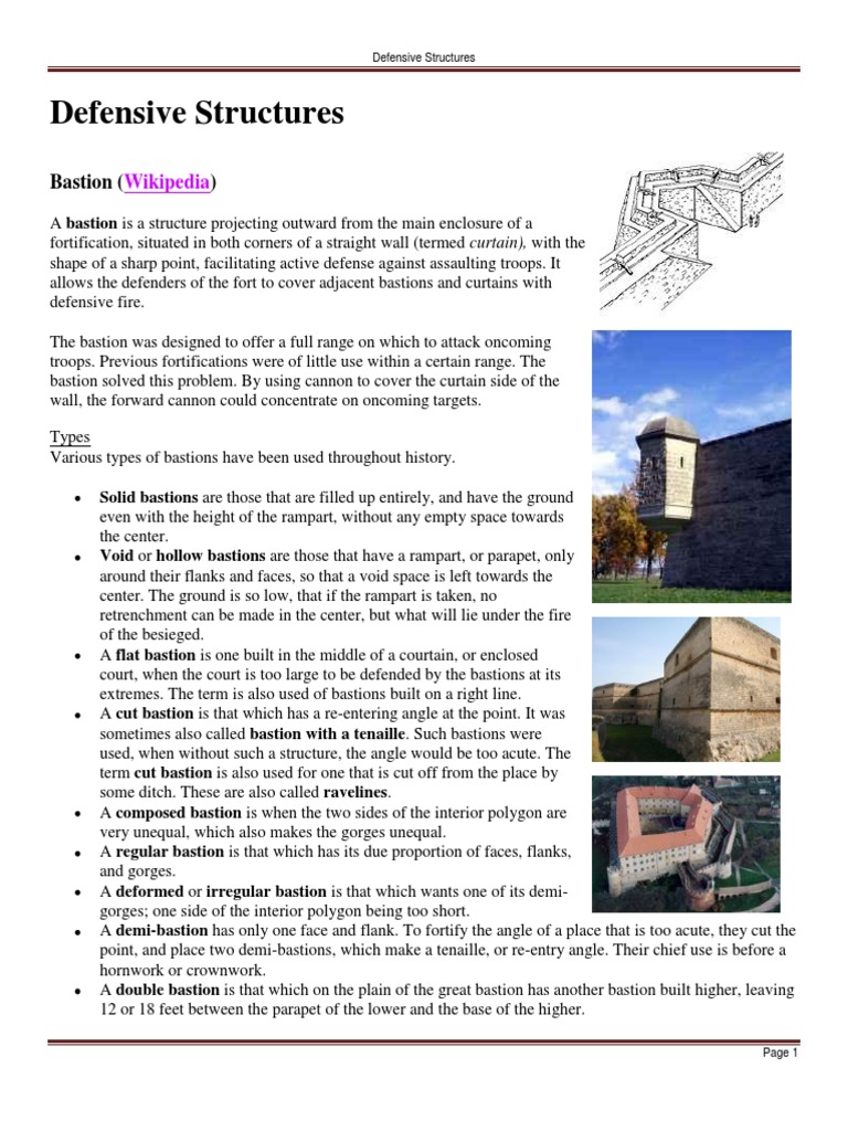 Defensive Structures | PDF