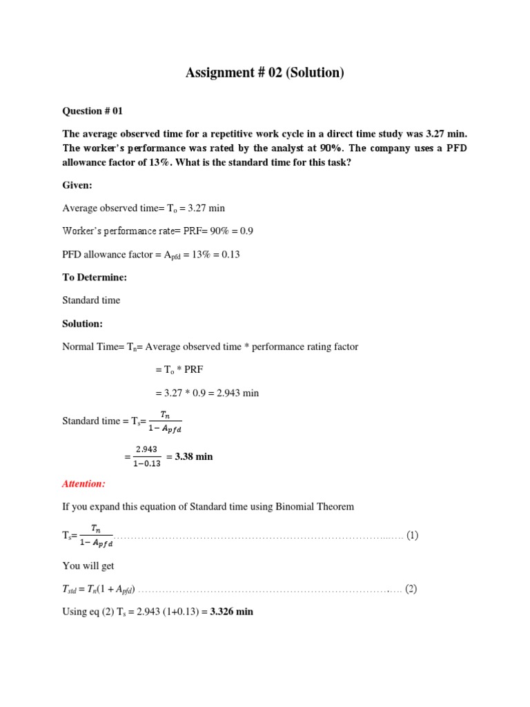 Assignment # 02 (Solution) | PDF | Teaching Mathematics | Science