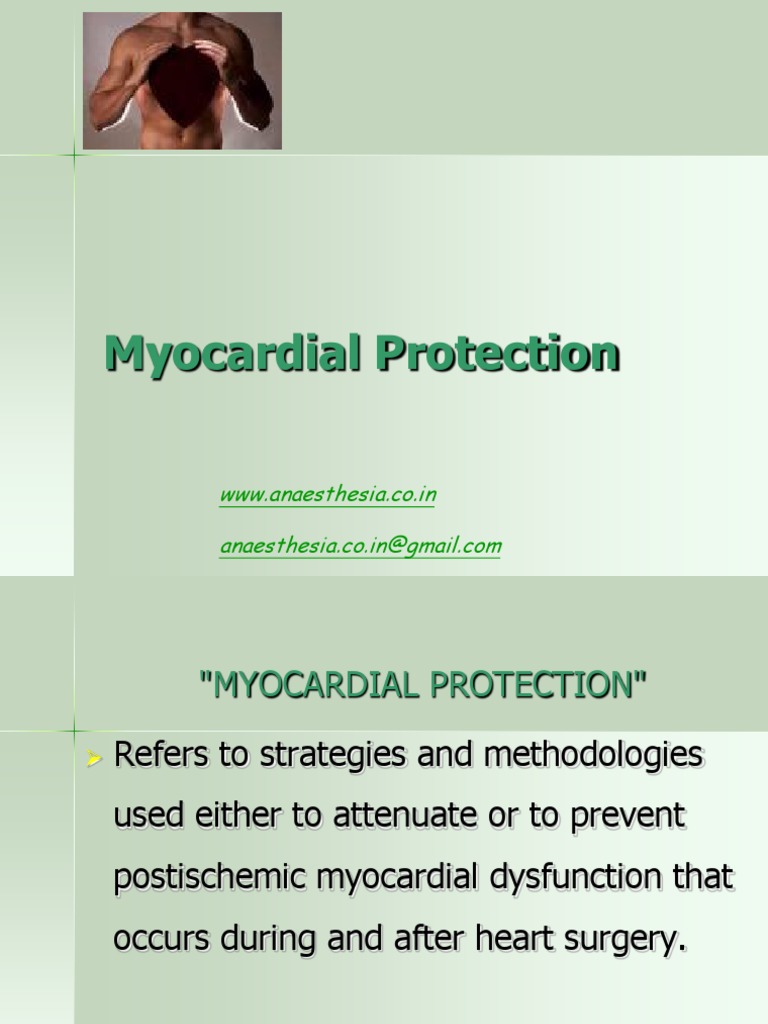 Myocardial Protection | PDF | Ischemia | Hypothermia