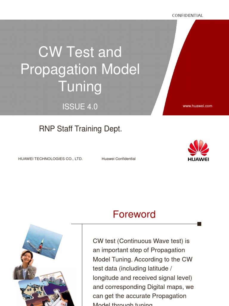 CW Test for Propagation Model Tuning | PDF | Telecommunications ...