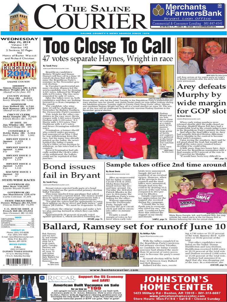 May 21 2014 | PDF | Two Round System | Primary Election