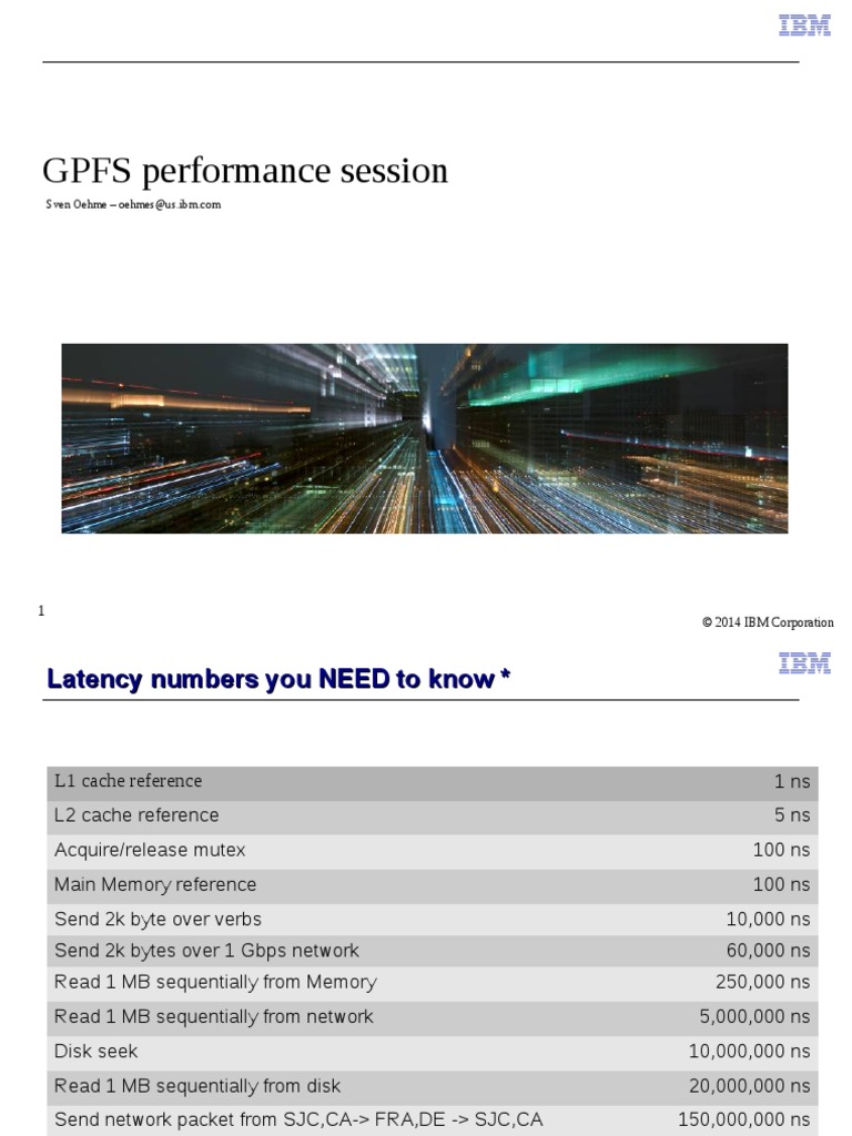 Gpfs Performance Tool | PDF | Cpu Cache | Metadata