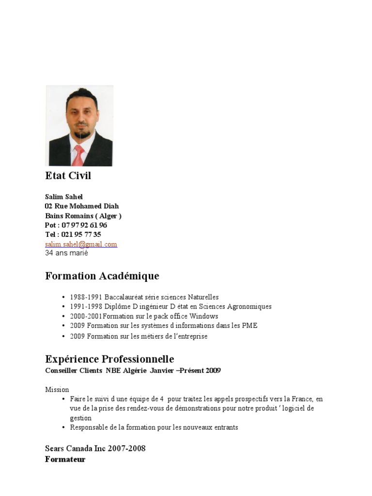 CV & Resume | PDF | Informatique | Sodles