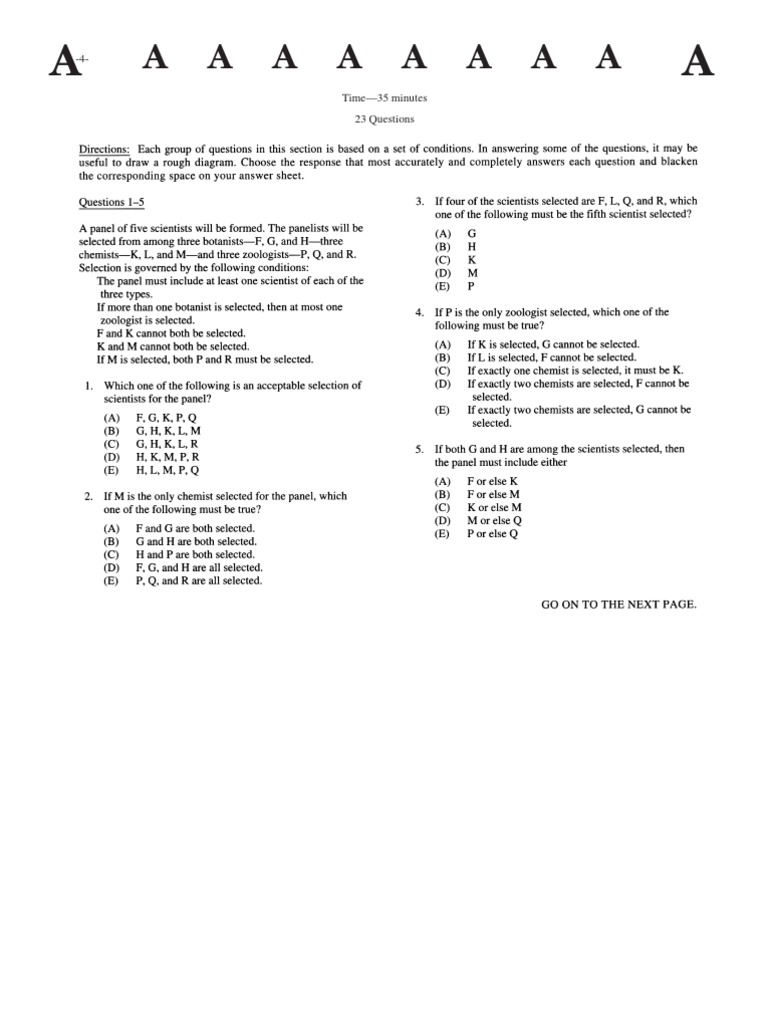 Lsat 2003.12 | PDF | Teaching Mathematics