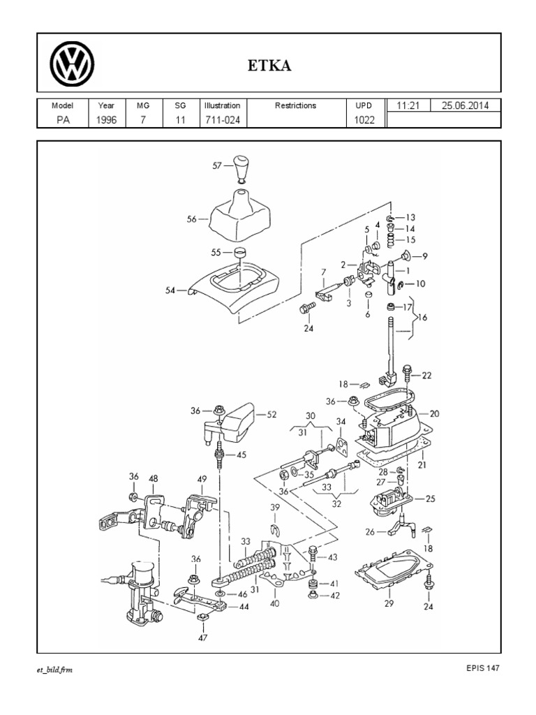 96 VW Passat TDI Shift Assembly | PDF